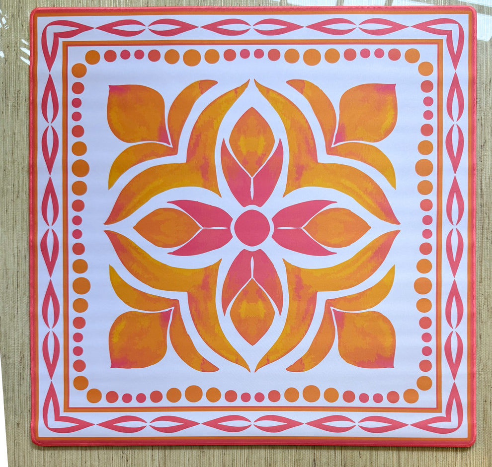 The Tangelo Delphine Mahjong Mat – Bird & Bamboo