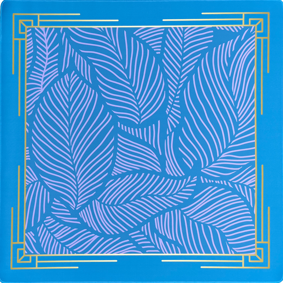 The Paradise Mahjong Mat - Tropical Teal – Bird & Bamboo